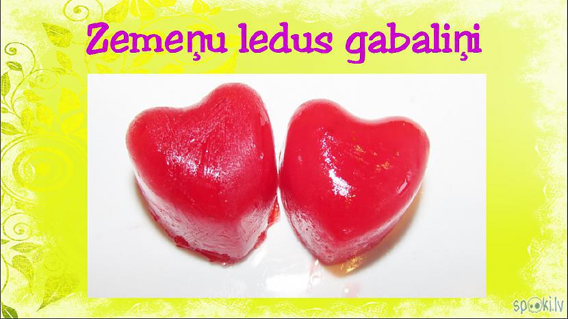 Zemeņu ledus gabaliņi - Spoki