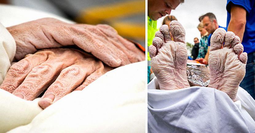 Lūk, kā izskatās cilvēka ķermenis pēc nopeldētiem 163 kilometriem 55 ...