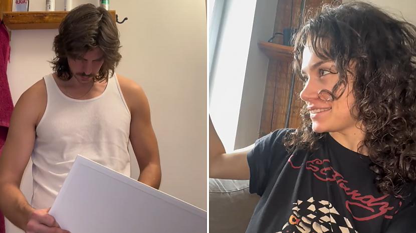 VIDEO Betai Beidz draugs dāvina gleznu, kuru veidojis ar savu ...